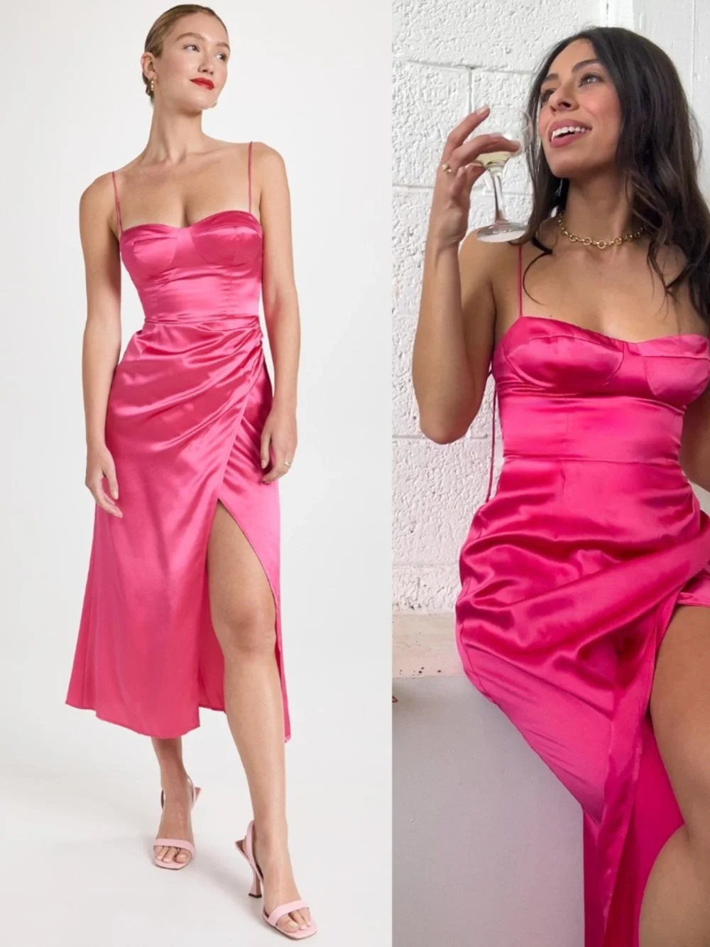 Reformation | Dresses | New Reformation Marguerite Silk Dress Flambe 2 ...